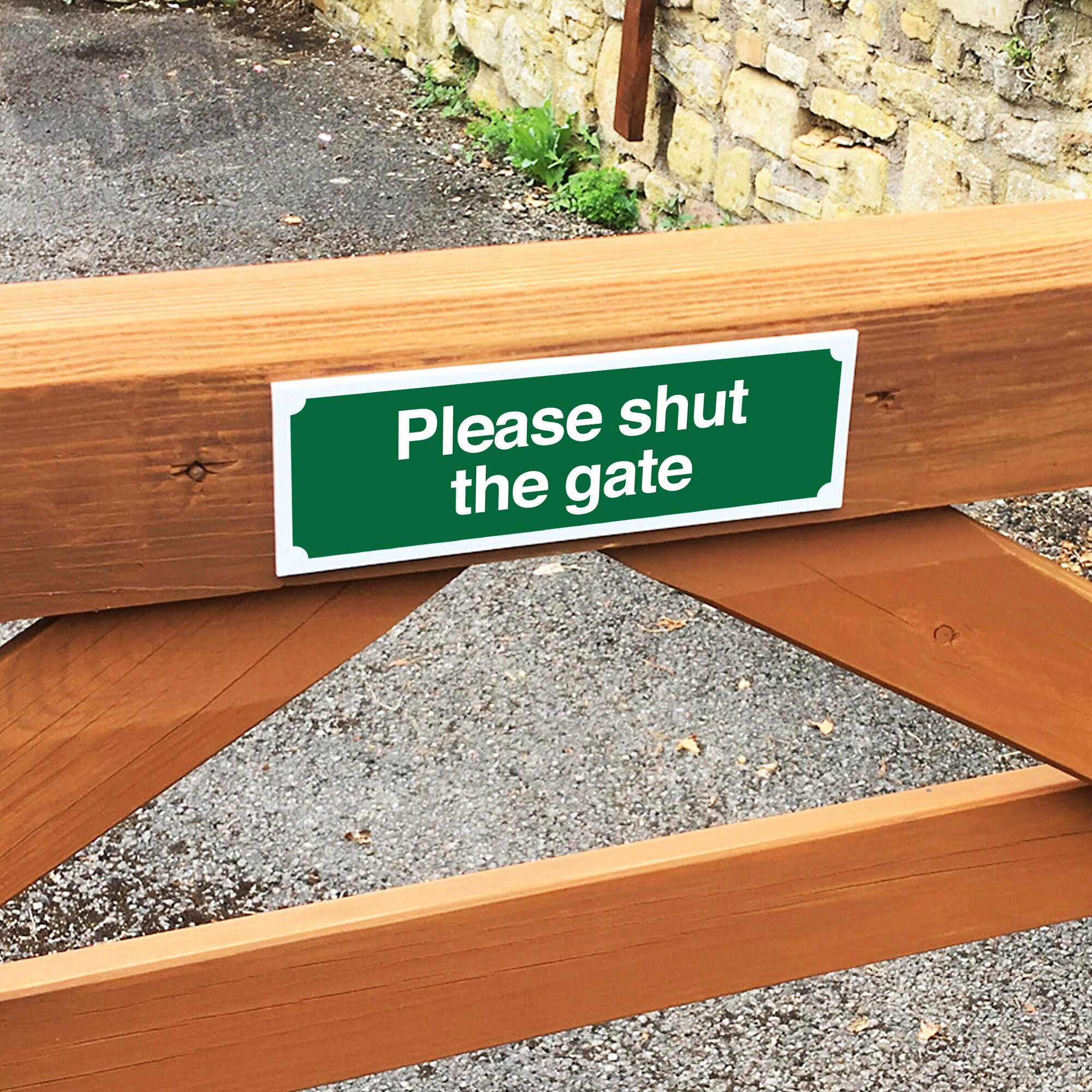Please Shut the Gate 3mm Rigid PVC Board Sign 21 Colours - Etsy UK