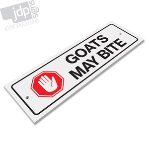 Caution Goats May Bite Warning Sign 3mm Rigid PVC Board Sign - Etsy