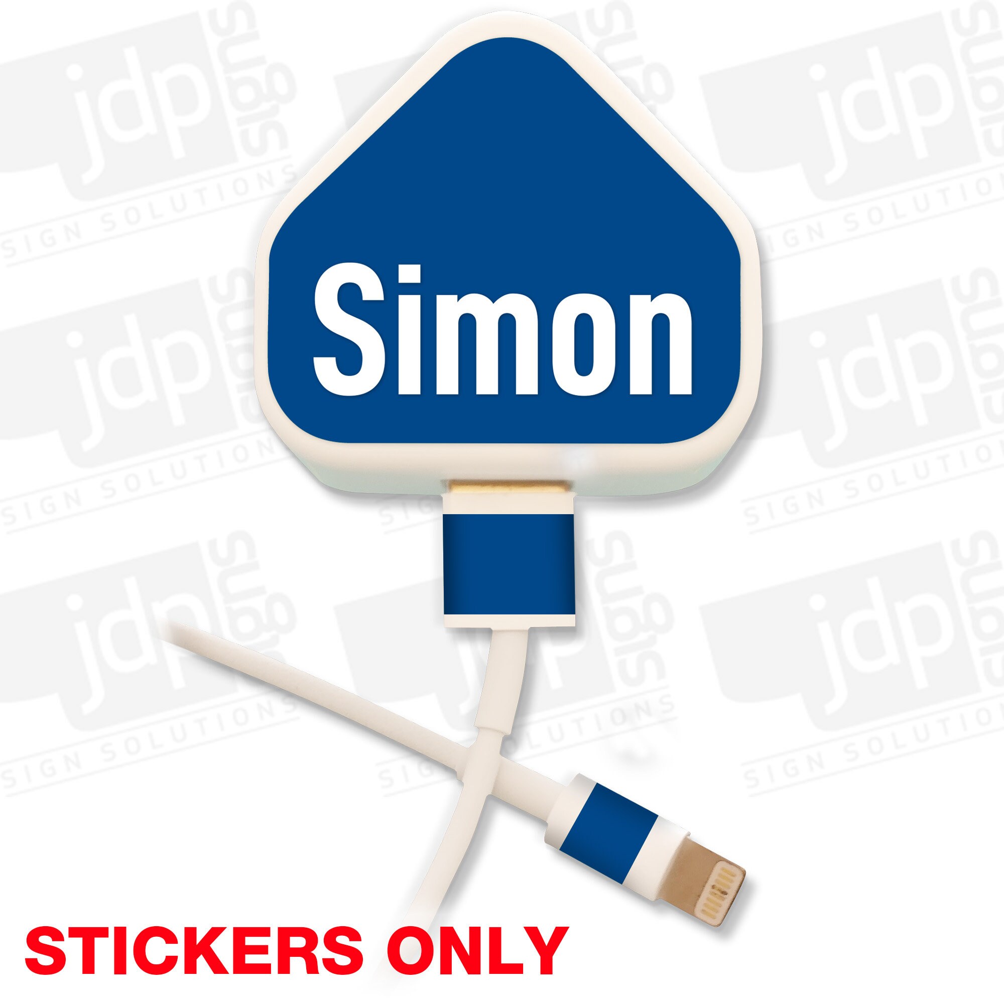 Iphone Charger Sticker Personalised USB Decal Set Plug STICKER - Etsy UK