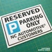 Custom Made Parking Sign Personalised for Your Requirements External ...