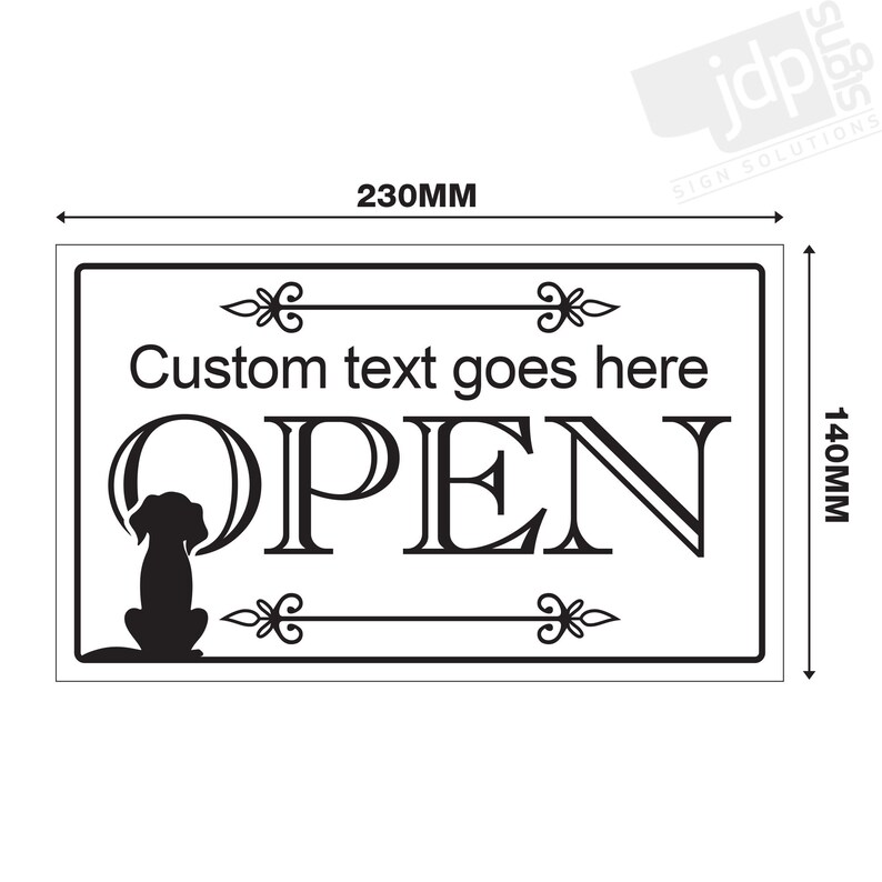 Personalised Custom Dog Groomers Vet Pet Open Closed Hanging Sign, Shop ...