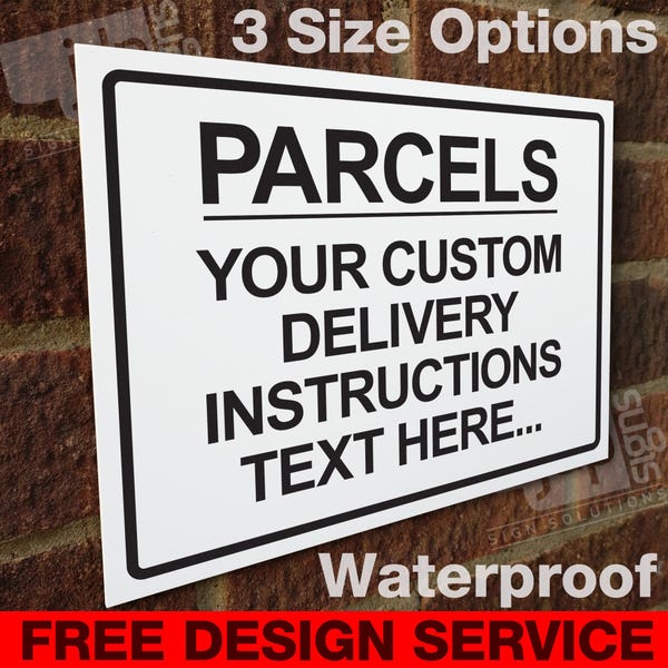 Please Leave Parcels Sign - Etsy UK