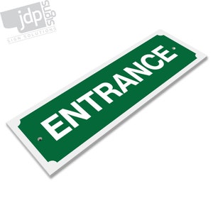 Entrance 3mm Rigid PVC Board Sign - 21 Colours - Etsy