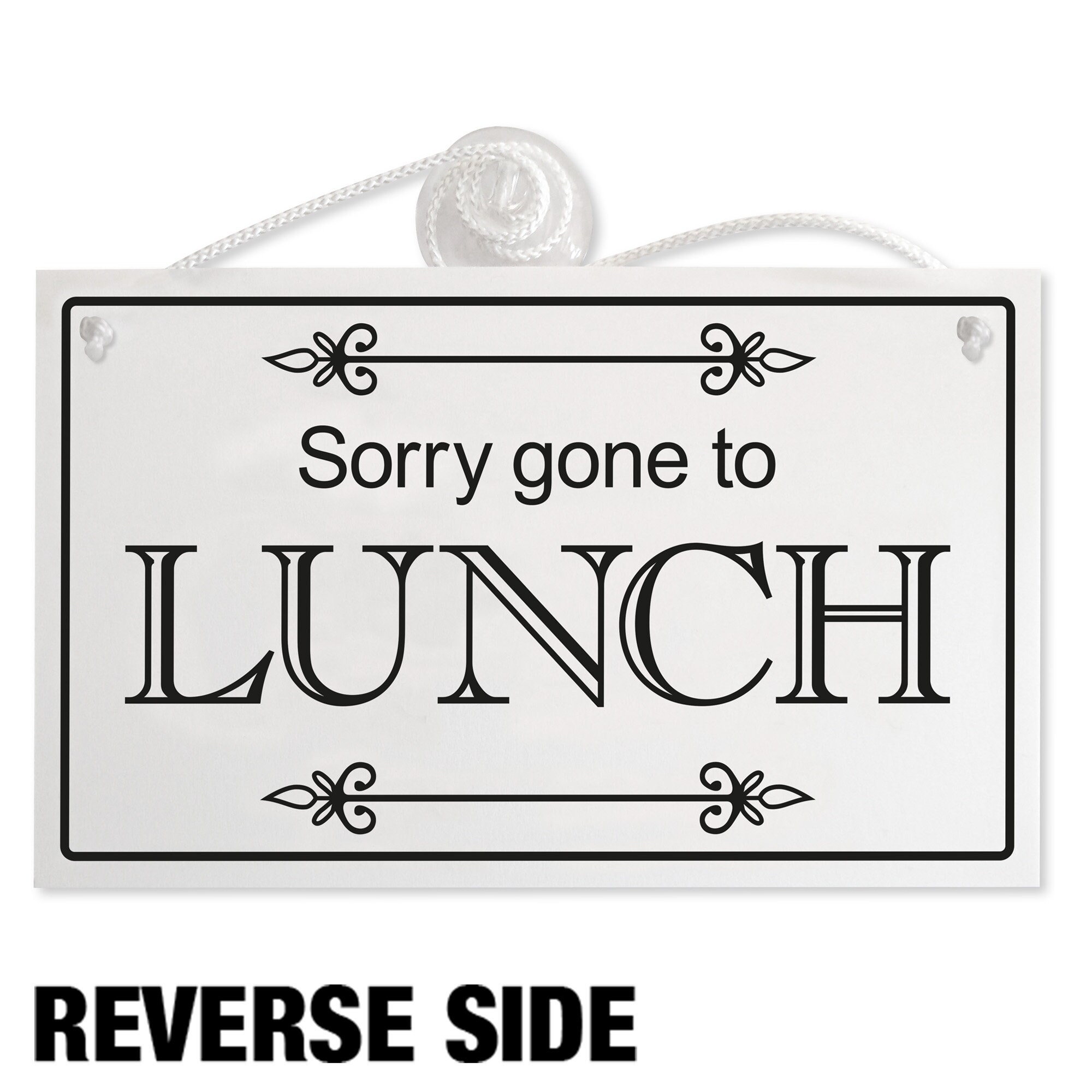 Welcome We Are Open / Sorry Gone to Lunch 3mm Rigid 120mm X | Etsy