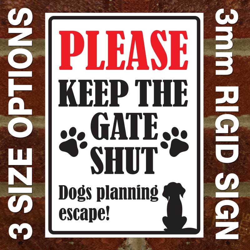 Keep Out Dog Sign - Etsy