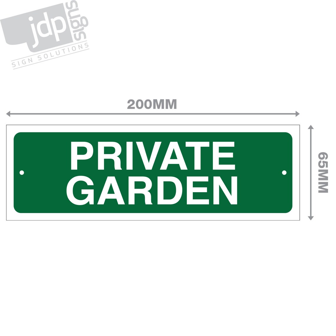 Private Garden 3mm Rigid PVC Board Sign 21 Colours - Etsy UK