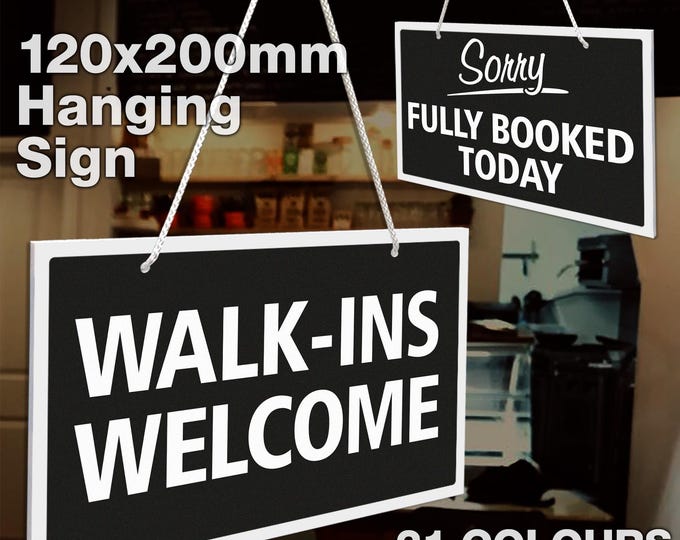 Walk Ins Welcome Decal Sign for Business Window | Vinyl Die Cut Decal ...