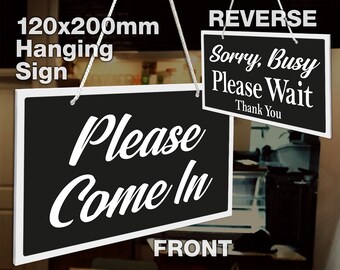 Hanging Window Sign - Etsy