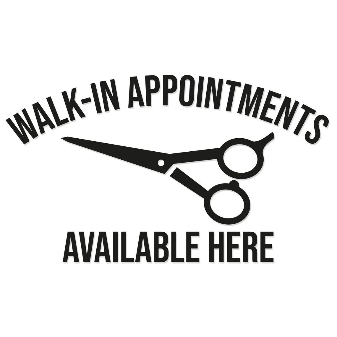 SMALL Walk in Appointments Available Here Window Door Barber - Etsy UK