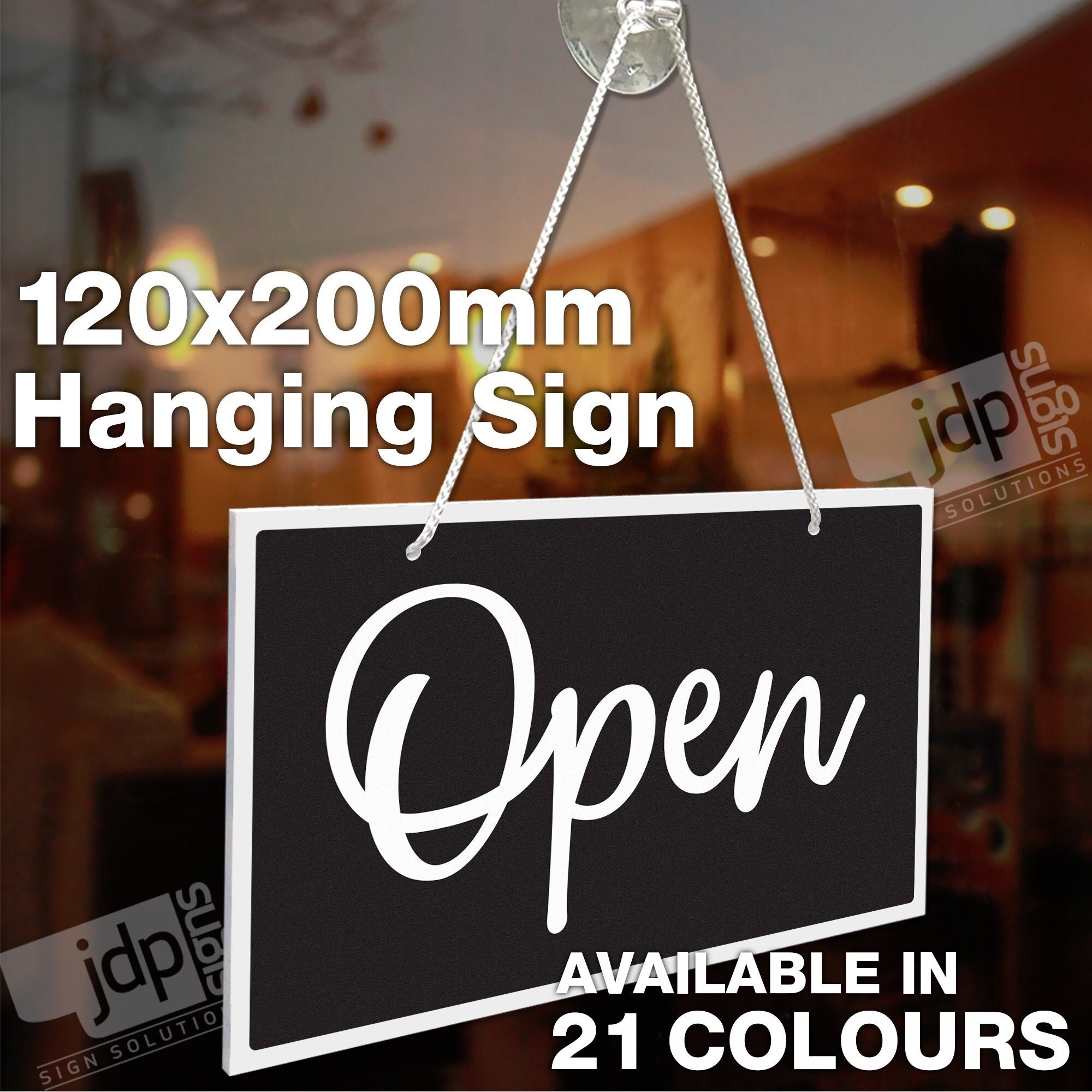 Open Closed Script Handwritten 3mm Rigid 120mm X 200mm Sign - Etsy