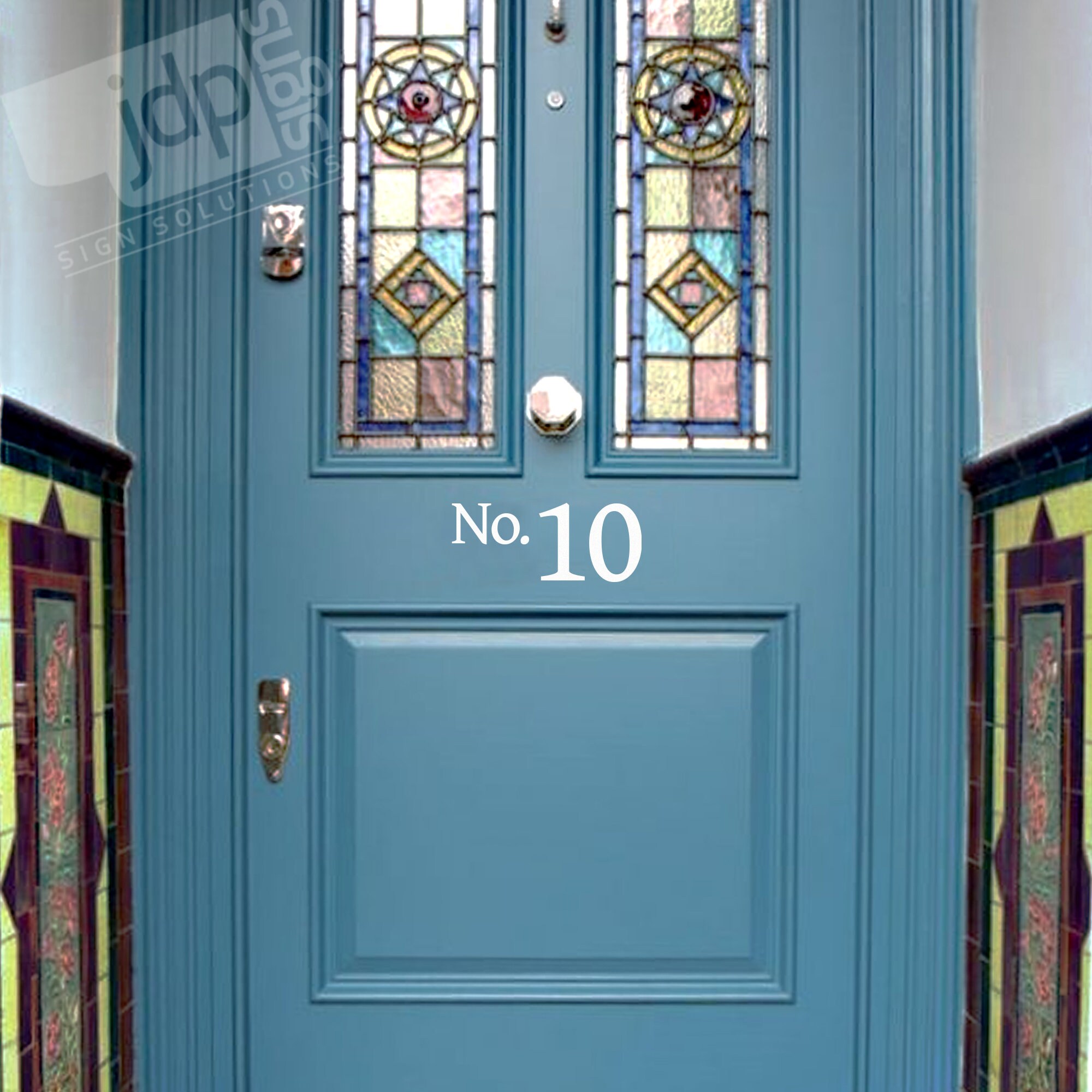 HOUSE NUMBER - Front Door Letter Box Post Box Home Vinyl Decal Sticker ...