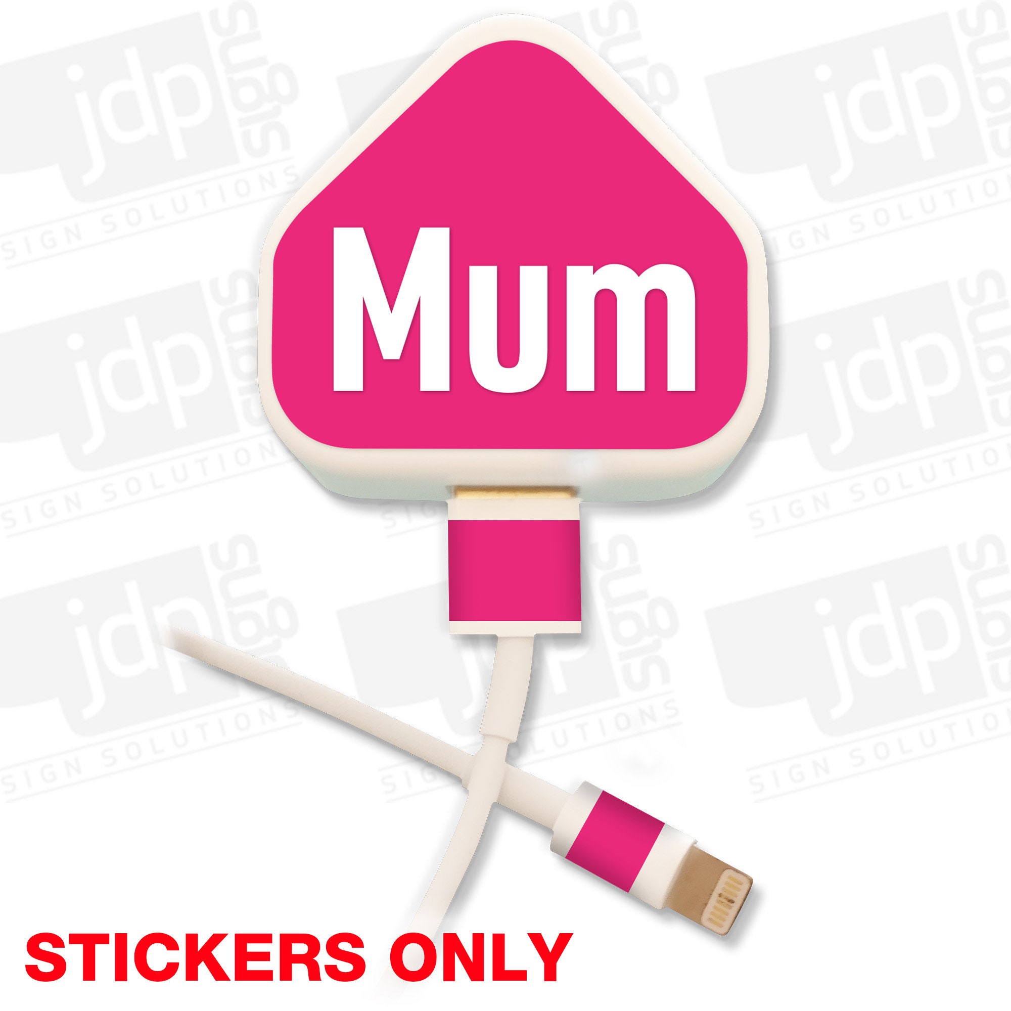 Iphone Charger Sticker Personalised USB Decal Set Plug STICKER - Etsy UK