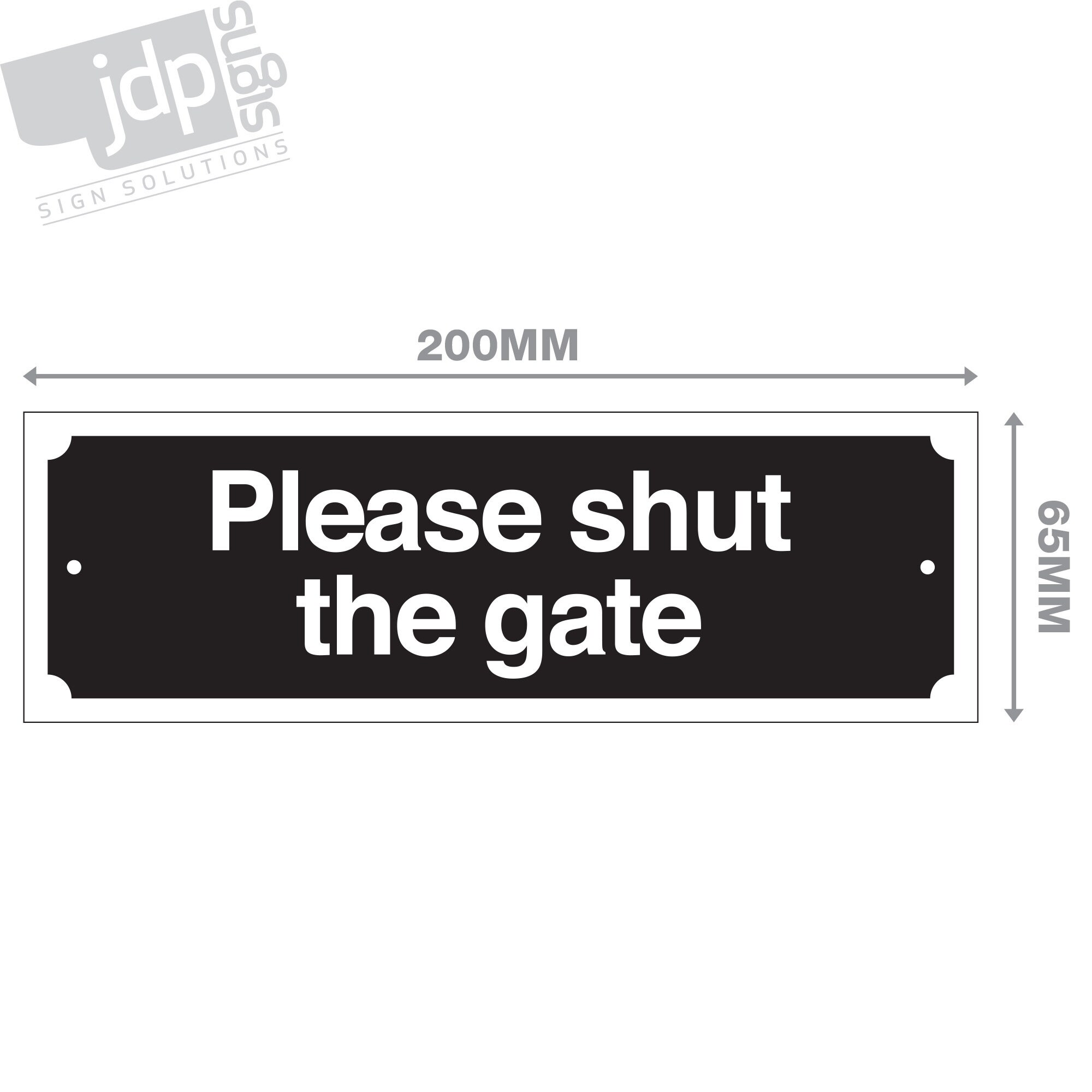 Please Shut the Gate 3mm Rigid PVC Board Sign 21 Colours - Etsy UK