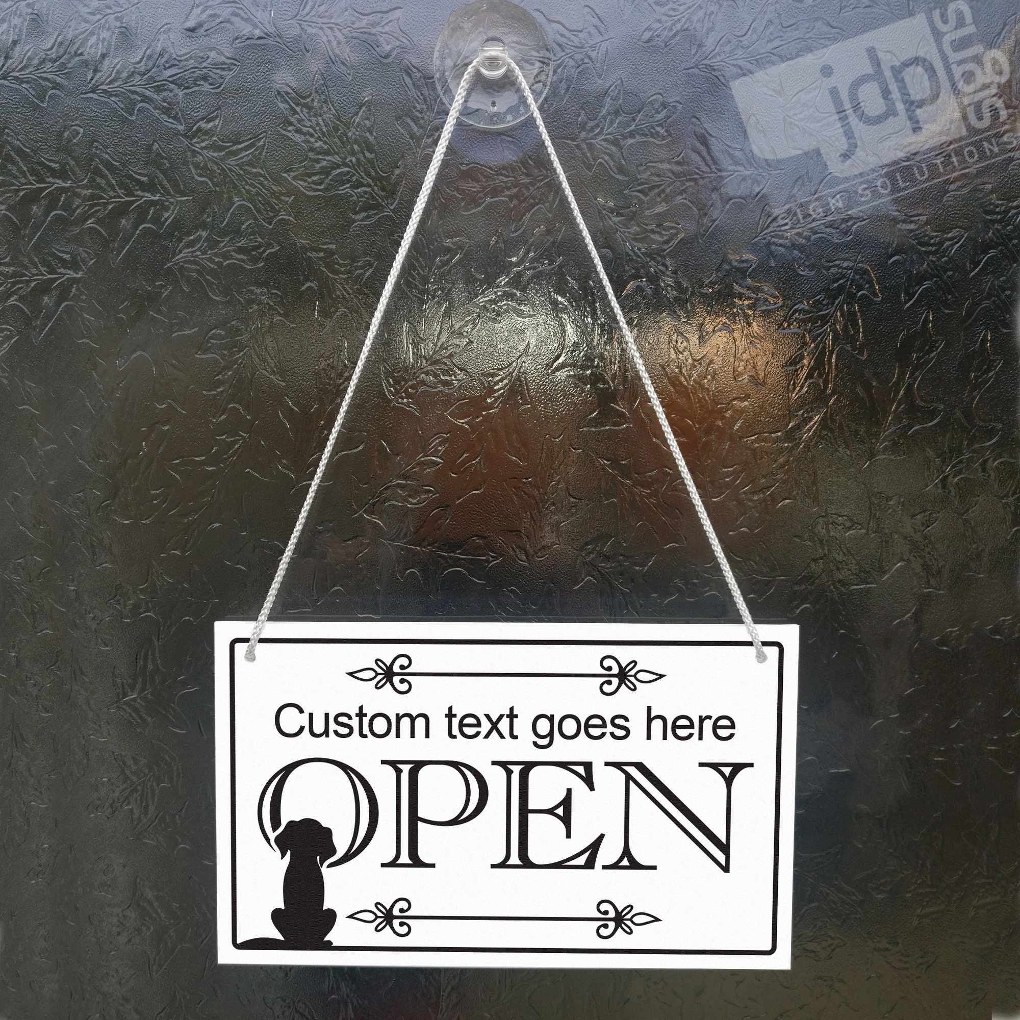 Personalised Custom Dog Groomers Vet Pet Open Closed Hanging Sign, Shop ...