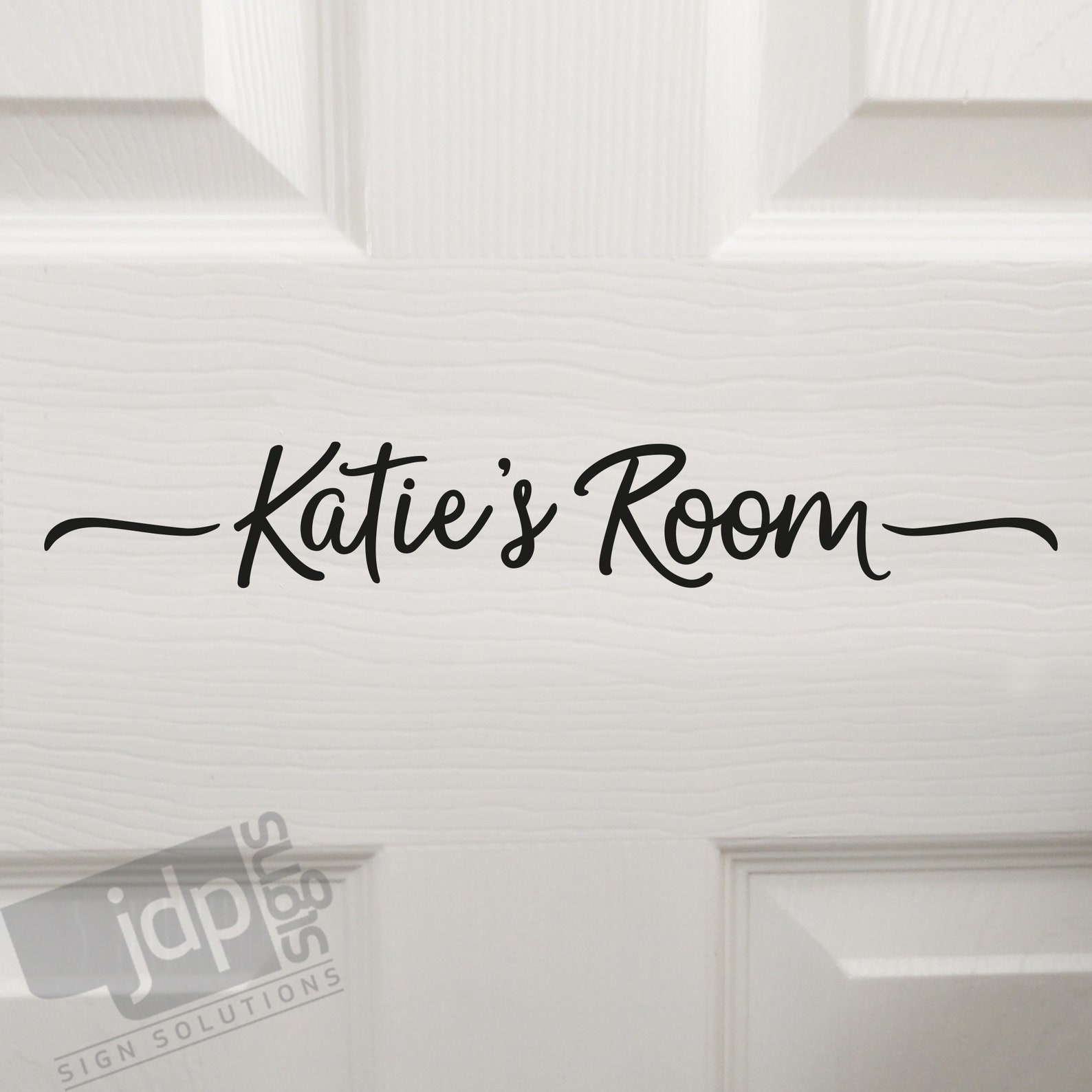 Custom Name Bedroom Vinyl Door Sticker Decal 22 Colours - Etsy UK