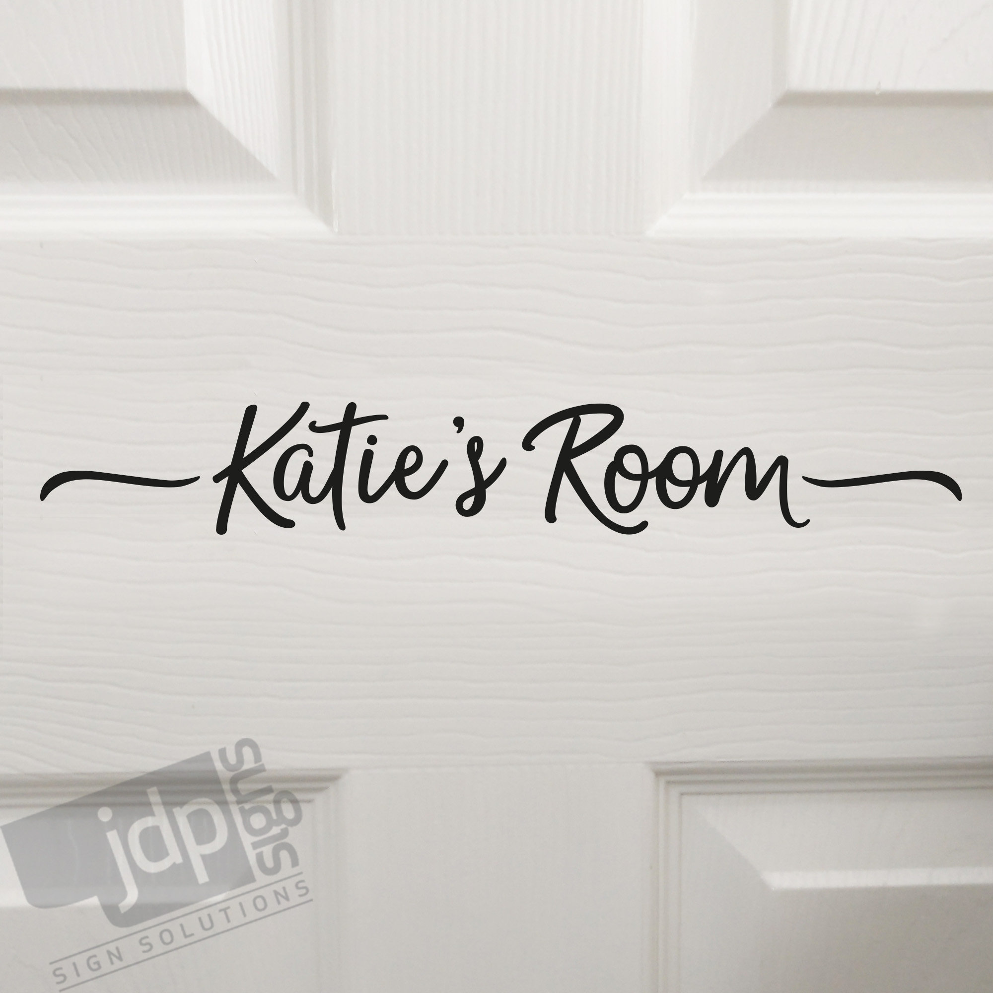 Custom Name Bedroom Vinyl Door Sticker Decal 22 Colours - Etsy UK