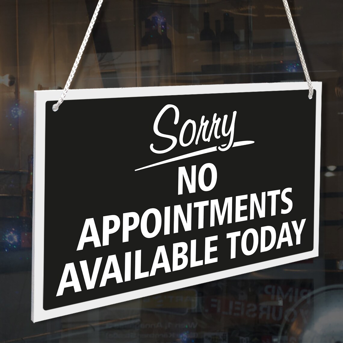 Sorry No Appointments Available Today 3mm Rigid 140mm X 230mm - Etsy UK