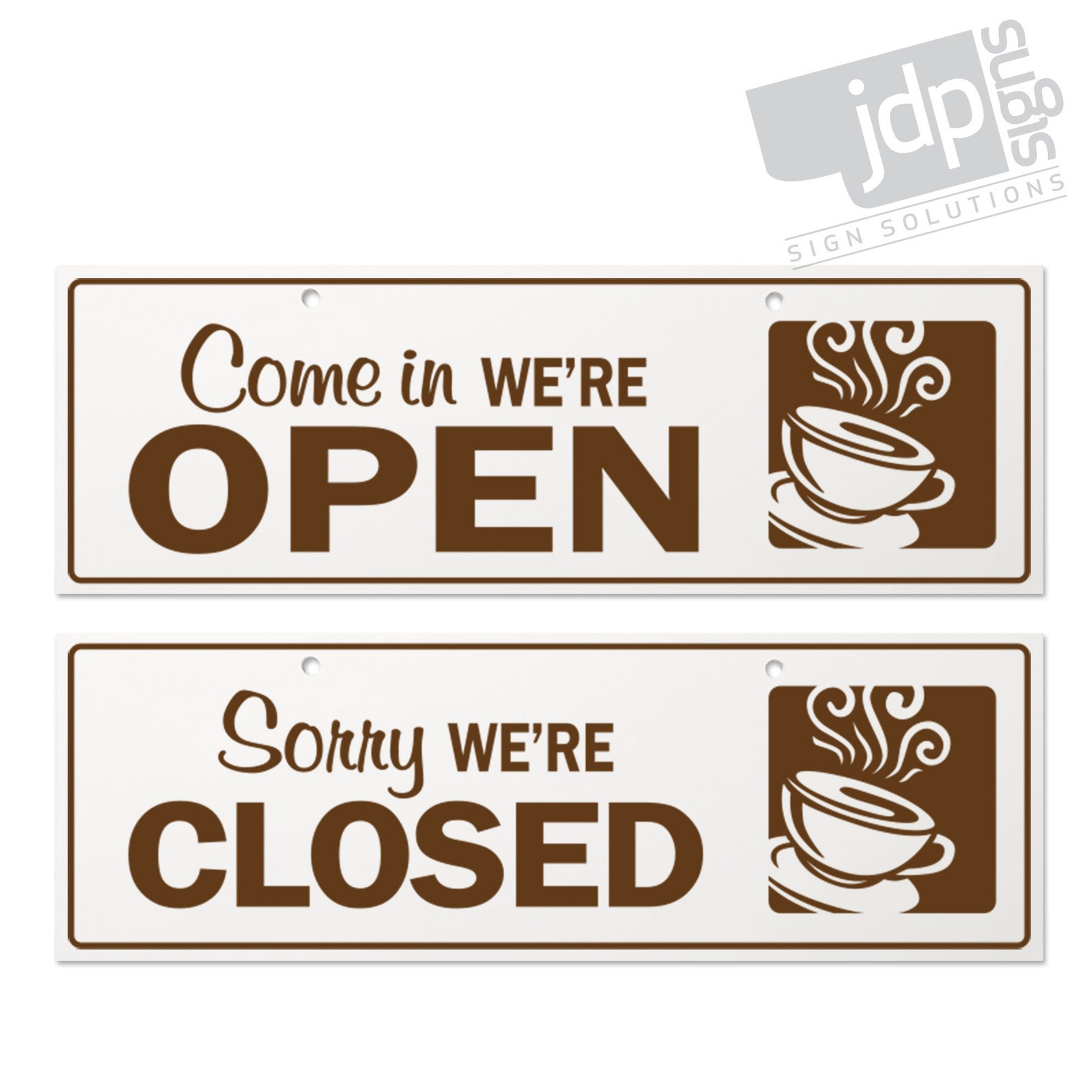 Cafe Open and Closed 3mm Rigid 80mm X 240mm Sign Shop Window - Etsy UK