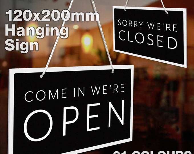 Personalized Double Sided Door Sign for Office Welcome Sign in Session ...