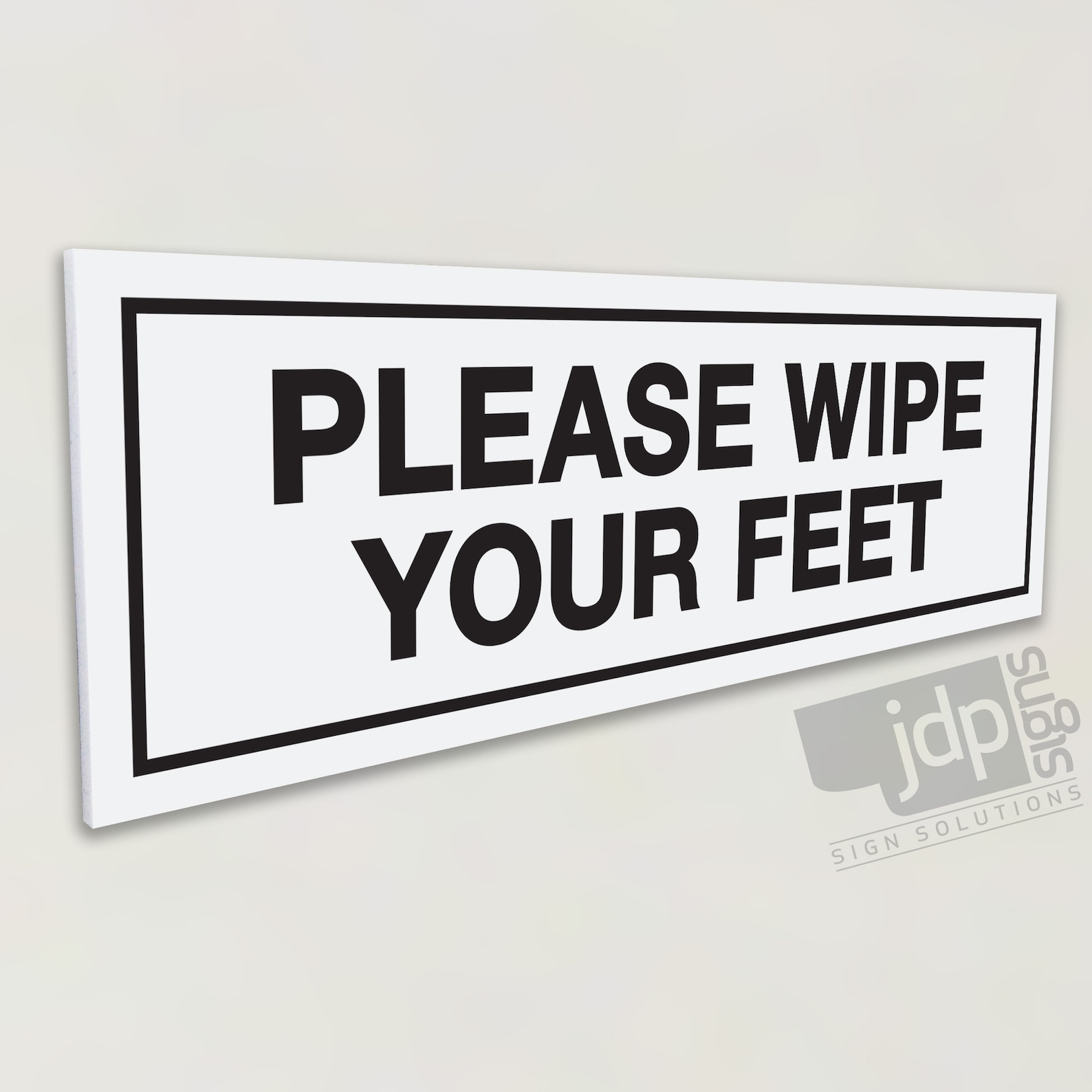 Please Wipe Your Feet 3mm Rigid PVC Board Sign 21 Colours - Etsy
