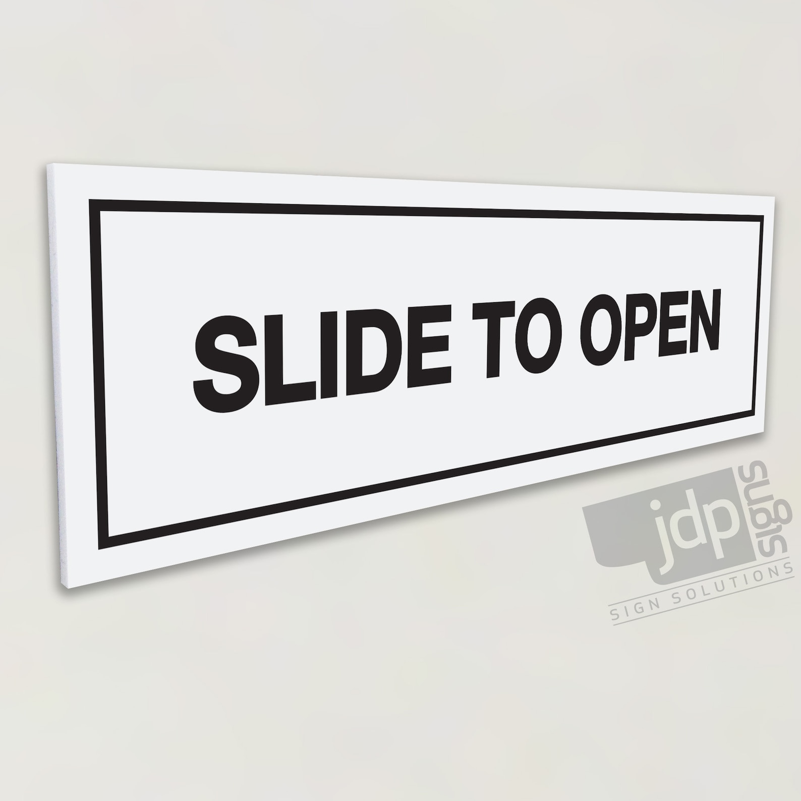 Slide to Open 3mm Rigid PVC Board Sign 21 Colours | Etsy
