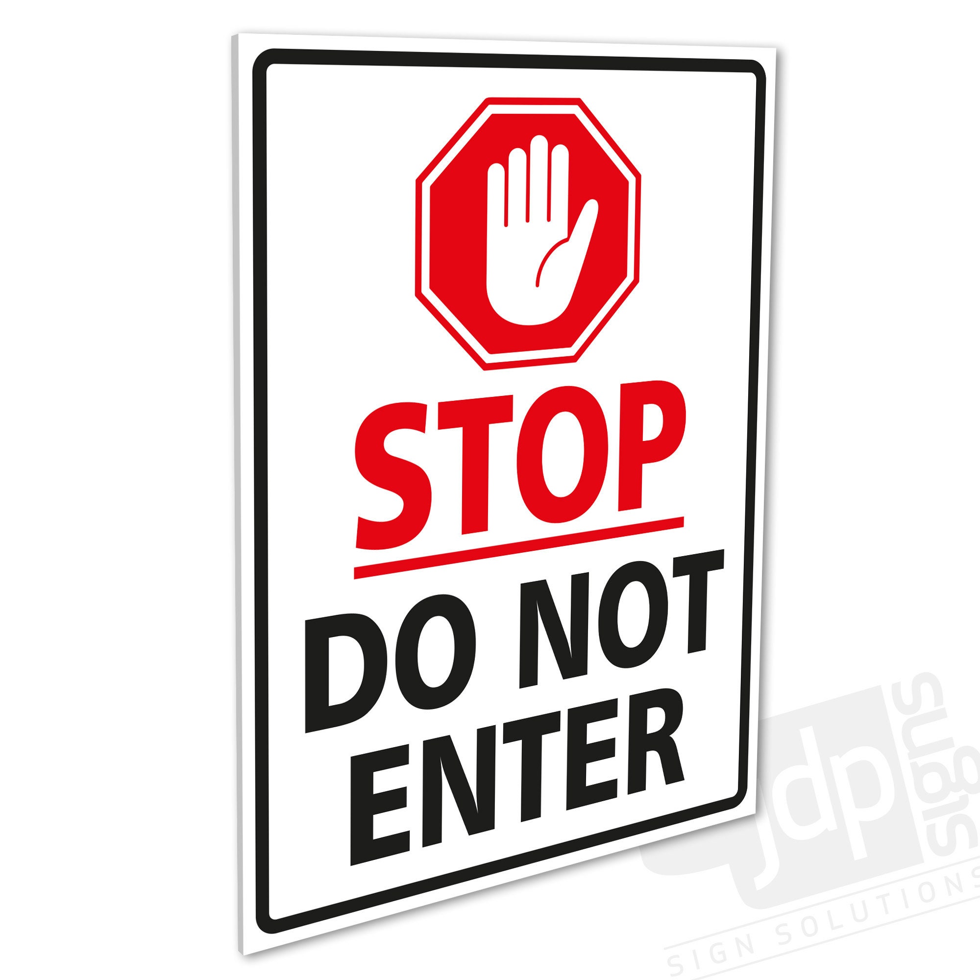 Stop Do Not Enter External 3mm Rigid PVC Sign Security | Etsy
