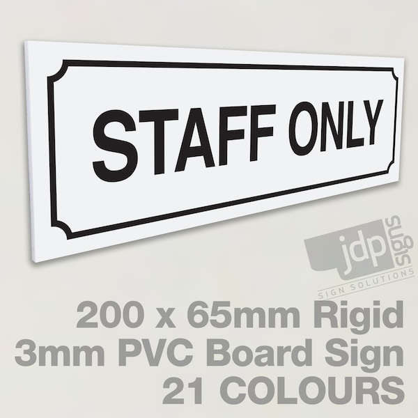 Staff Only Sign - Etsy UK