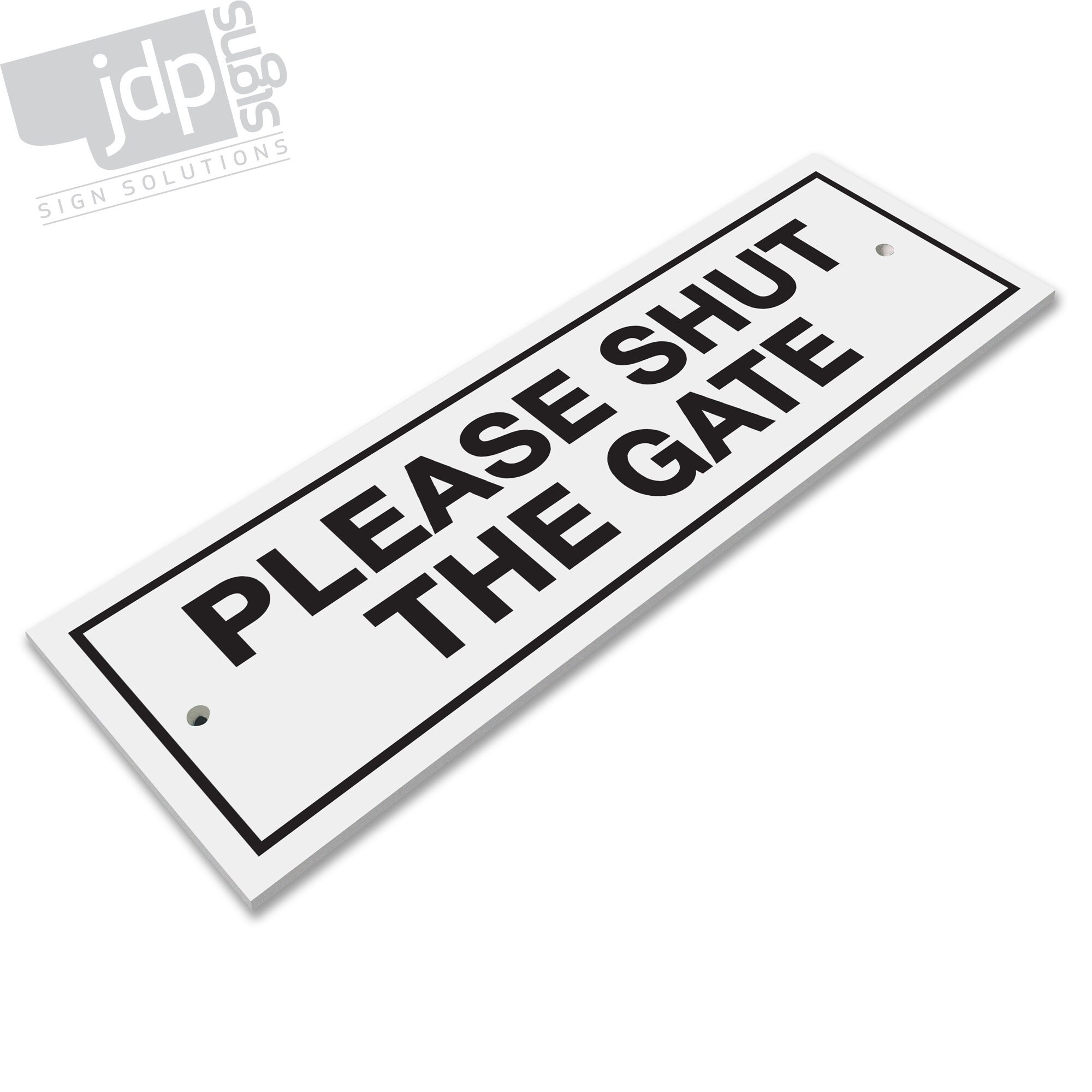 Please Shut the Gate 3mm Rigid PVC Board Sign 21 Colours - Etsy UK