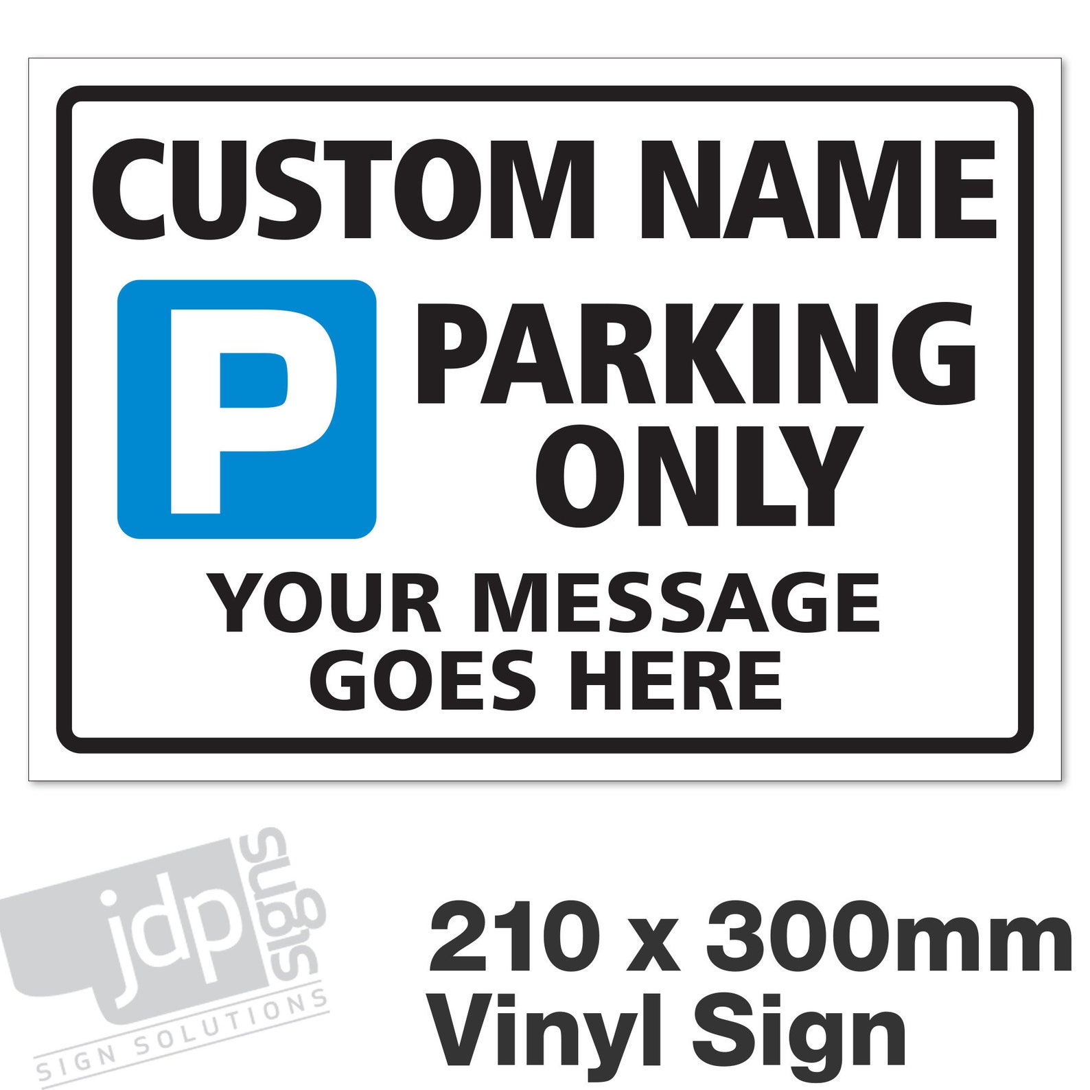 Custom Made Parking Sign Personalised for Your Requirements | Etsy