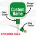 IPhone USB-C Charger Sticker Personalised Decal Set Plug STICKER ONLY ...