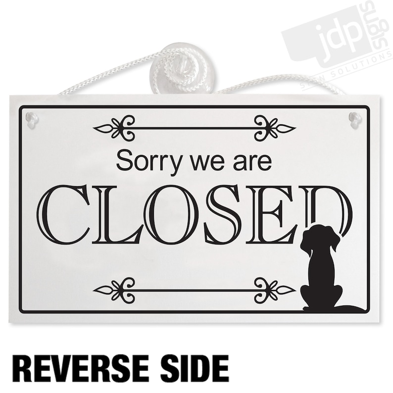 Dog Groomers Vet Pet Open Closed Hanging Sign, Shop Window/door - 120mm ...