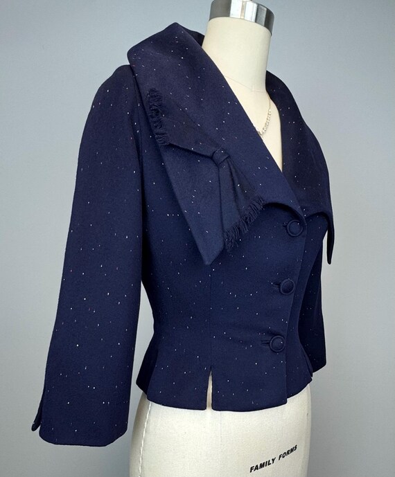 Lilli Ann New Look 1950s Dior inspired Wool Peplum Ja… - Gem