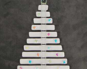 Fused Glass Christmas Tree With Ornaments - Etsy