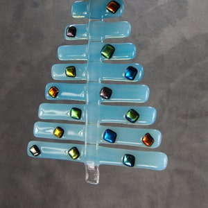 Fused Glass Christmas Tree With Ornaments - Etsy