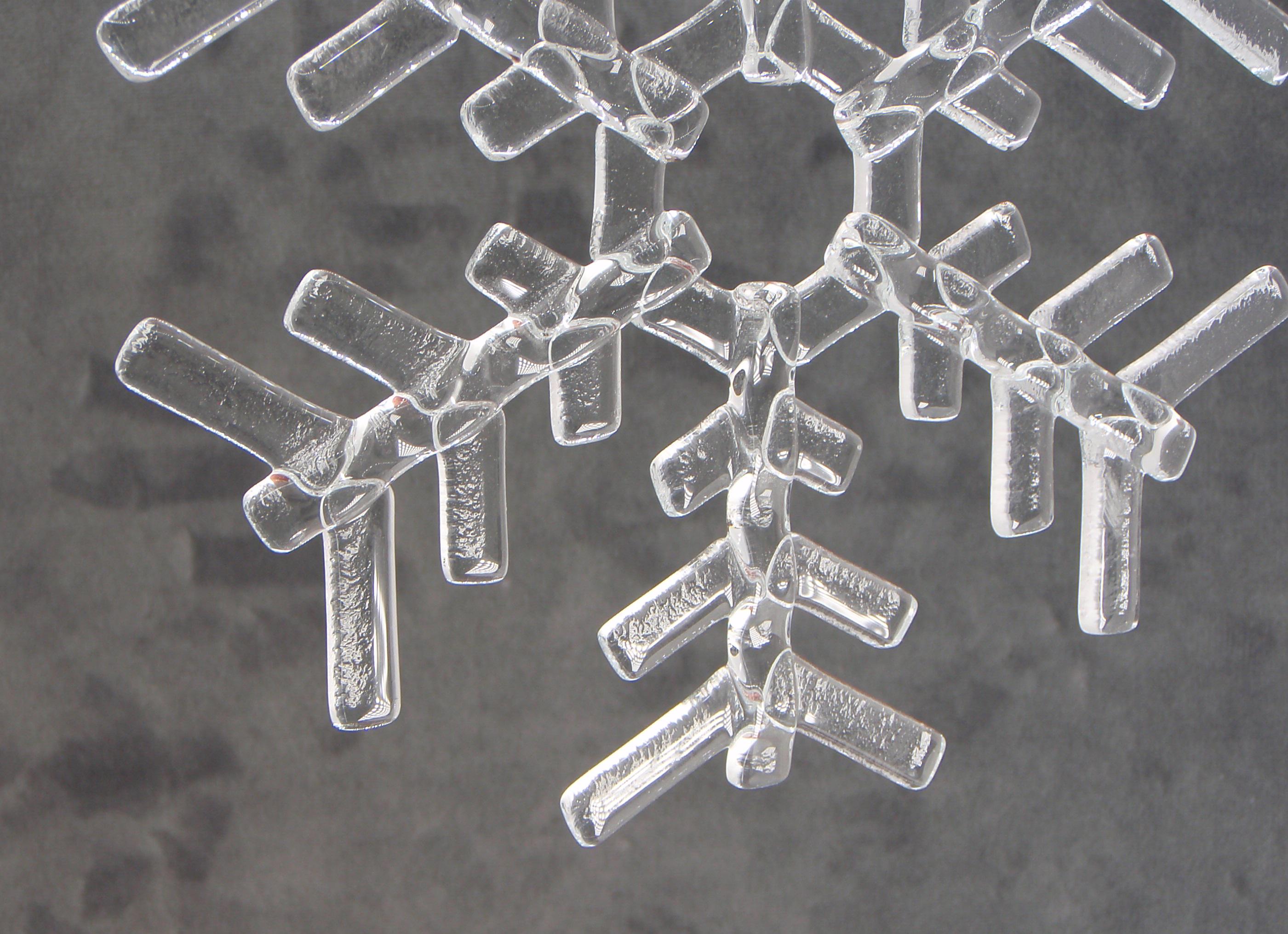 Fused Glass Snowflake, Ornament - Etsy