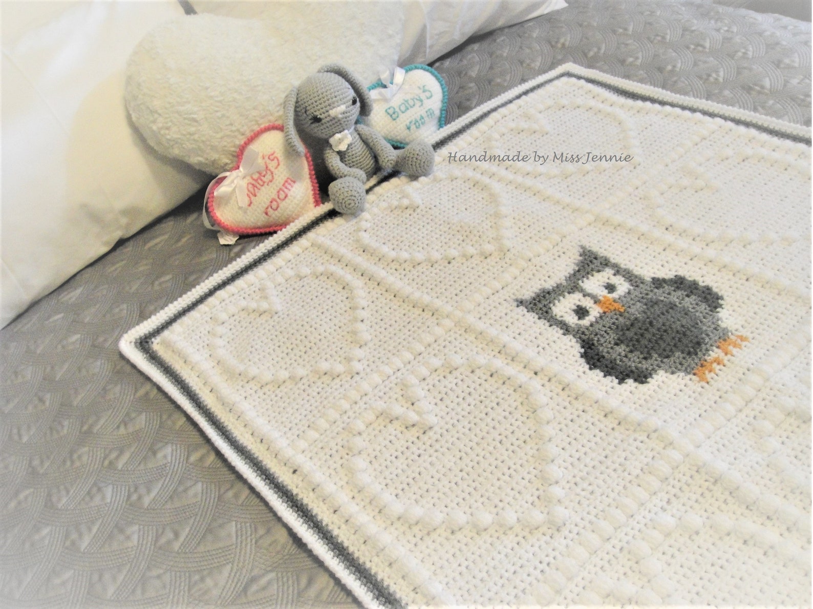Crochet OWL Baby Blanket Pattern Owl Blanket Pattern Baby - Etsy