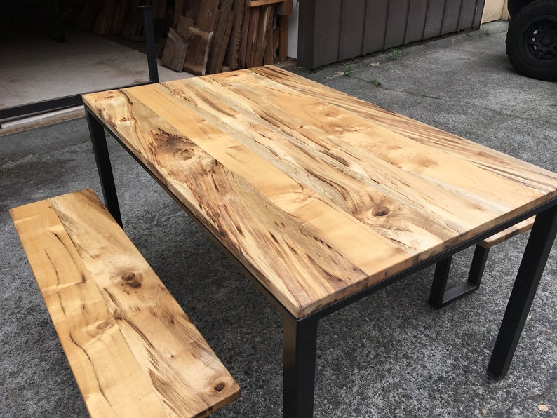 Oregon Myrtle Hardwood Dining Table - Etsy