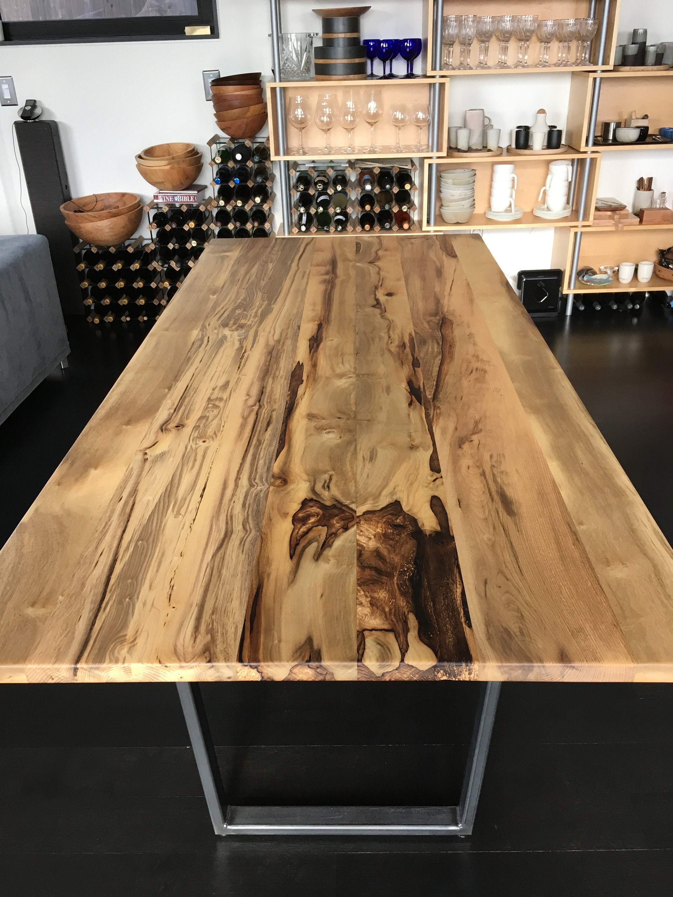 Oregon Myrtle Hardwood Dining Table - Etsy