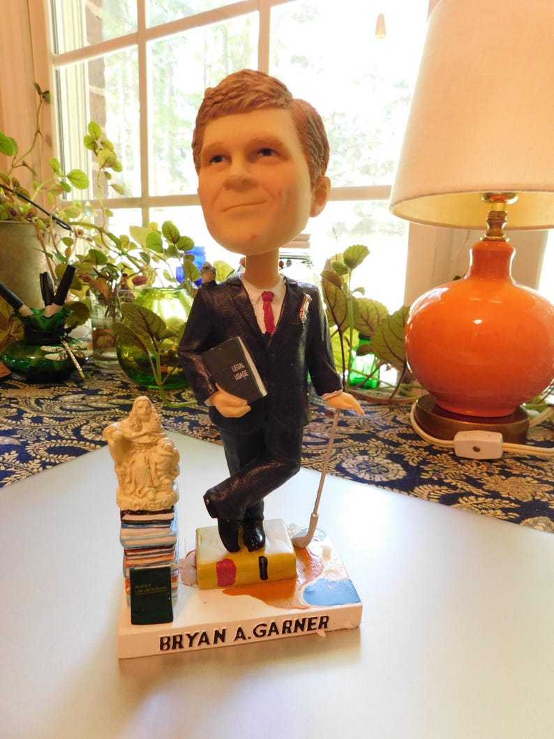 Rare Bryan A. Garner Bobblehead Doll - Etsy