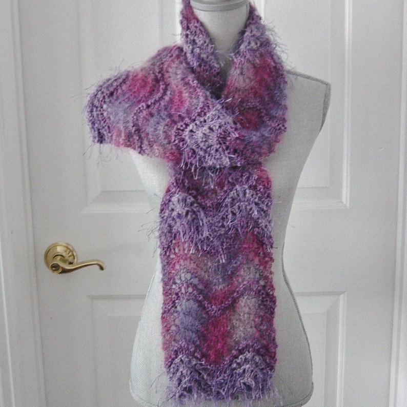 Purple Knit Scarf & Hat Gift Set Luxury Winter Scarf and Hat - Etsy