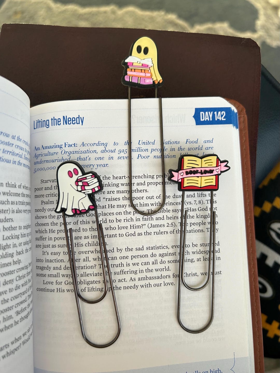 Cute Ghost Bookmarks, Set of 3 Paperclip Bookmarks, Reading Ghosts ...