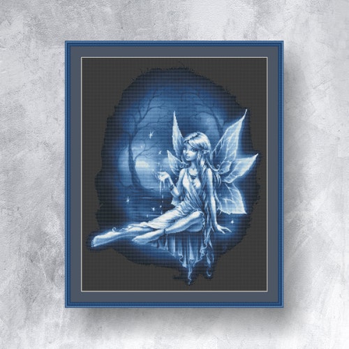 Moon Fairy Cross Stitch Chart PDF Digital Pattern - Etsy