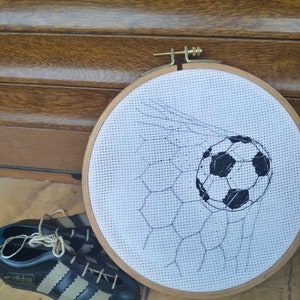 Soccer Ball Cross Stitch Pattern Pdf Instant Download Goal Letters ...