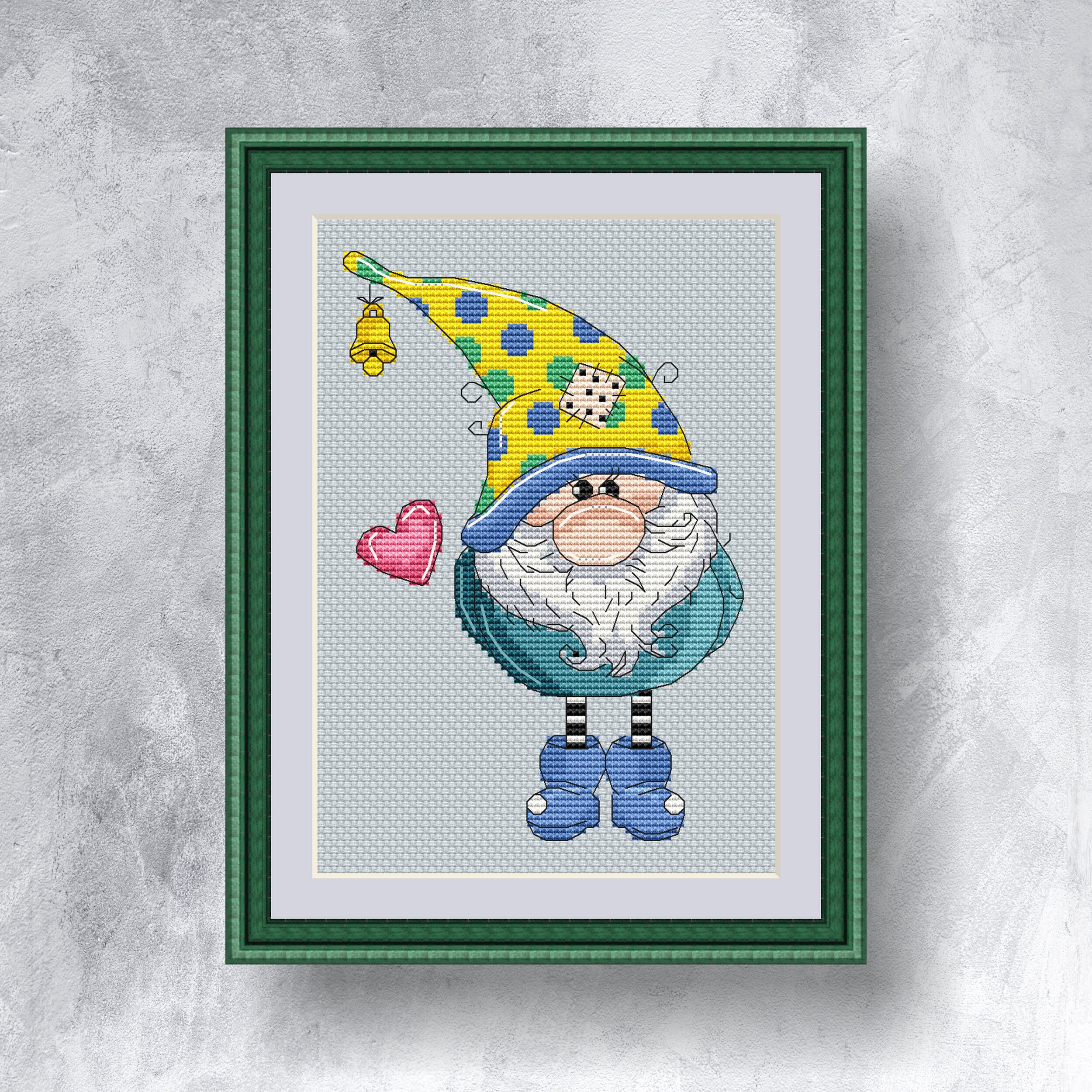Christmas Elf Cross Stitch Pattern PDF Instant Download Gnome | Etsy