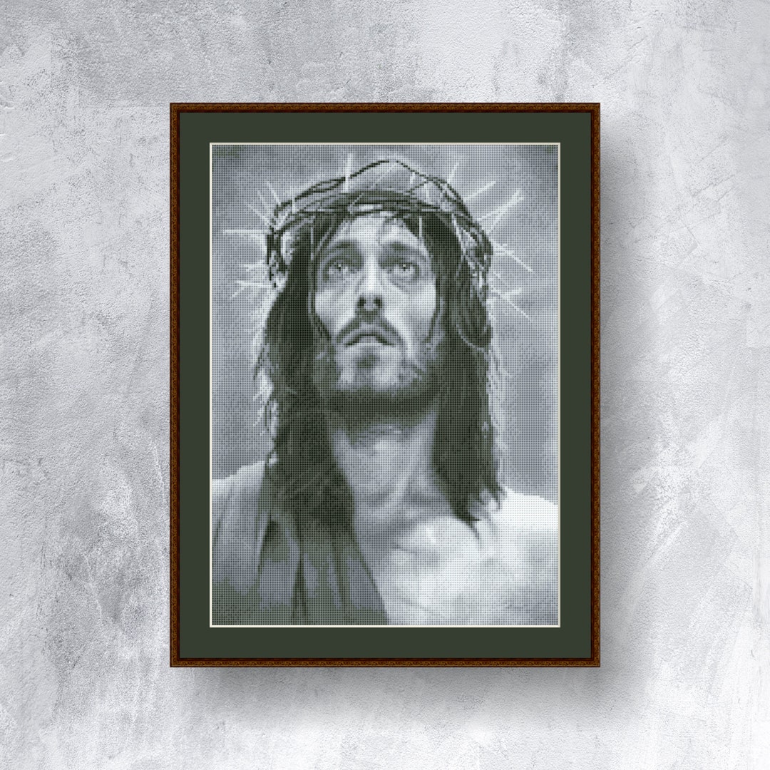 JESUS of NAZARETH Cross Stitch Pattern PDF Instant Download Religon ...