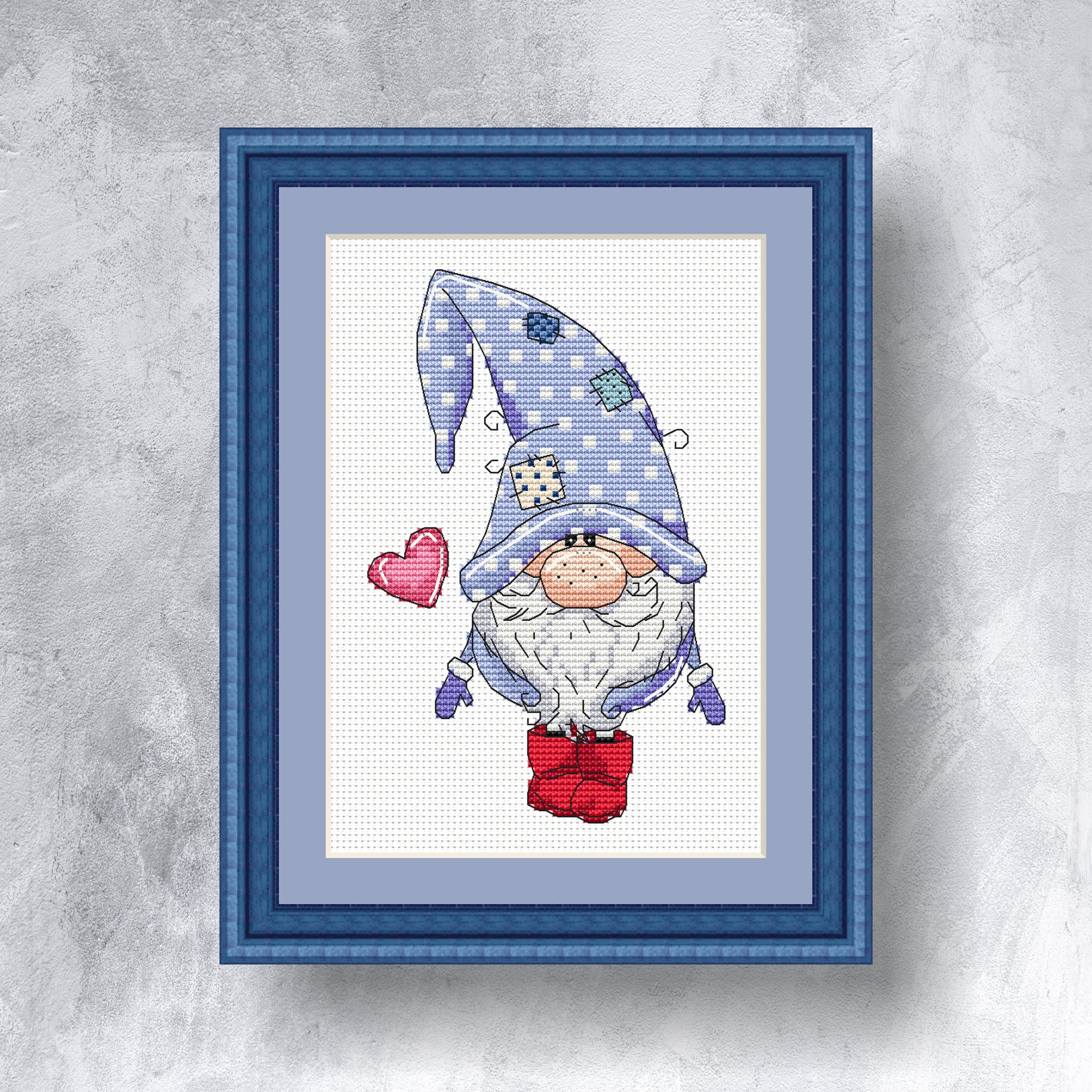 Christmas Elf Cross Stitch Pattern PDF Instant Download Gnome | Etsy
