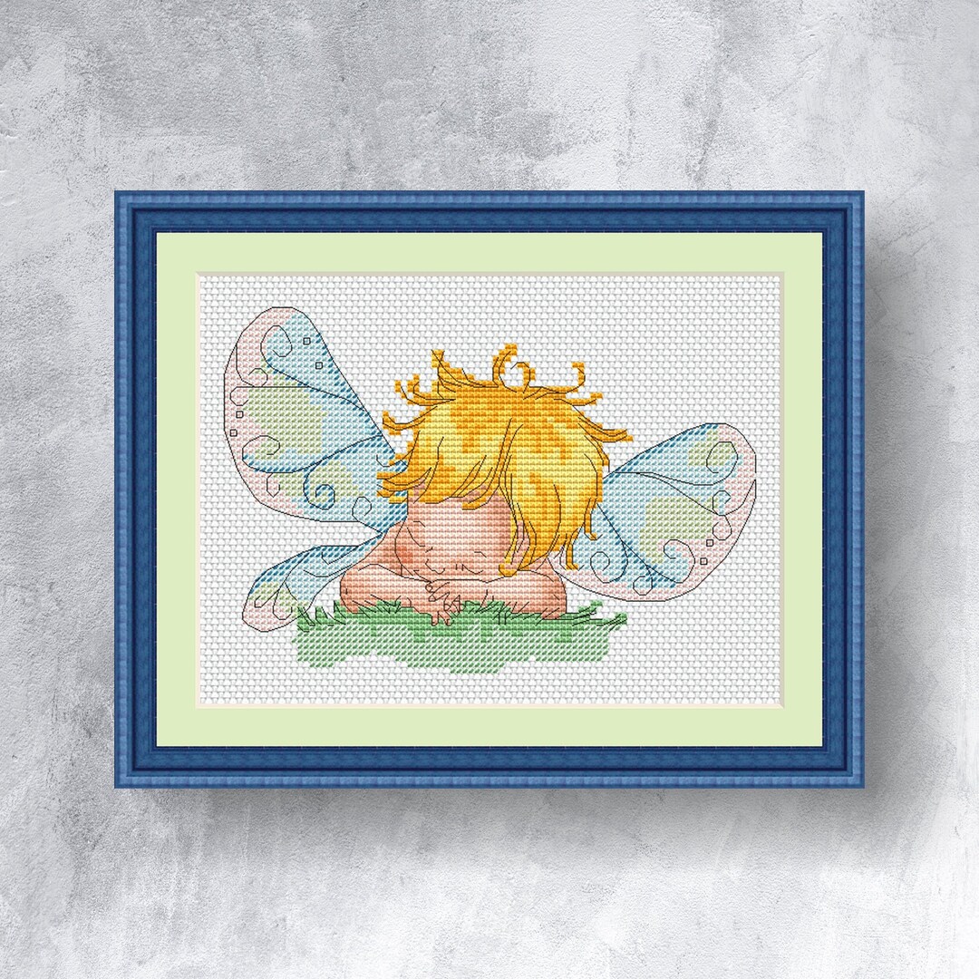 Baby Fairy Sleepy Cross Stitch Pattern PDF Instant Download Little ...