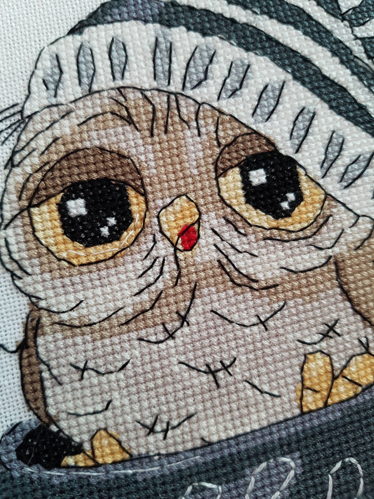 Owl With Coffee Cross Stitch Pattern PDF Instant Download Cute | Etsy