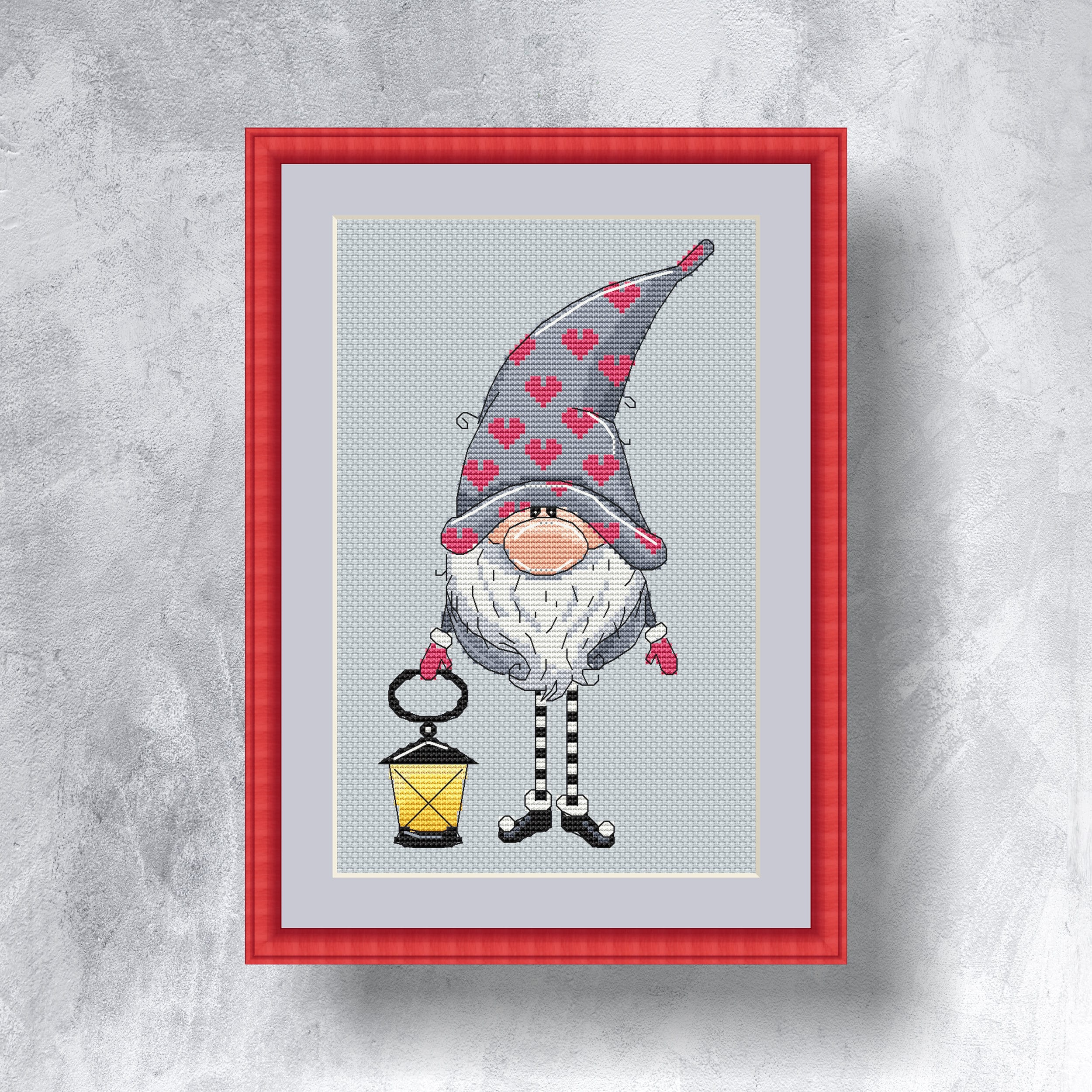 Christmas Elf Cross Stitch Pattern PDF Instant Download Gnome | Etsy