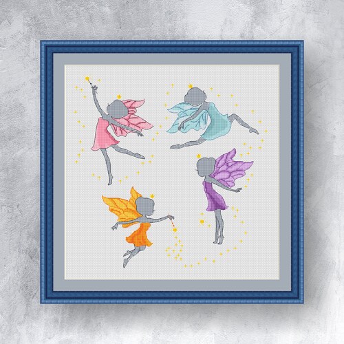 Teacup Fairy revised cross Stitch PDF Pattern - Etsy